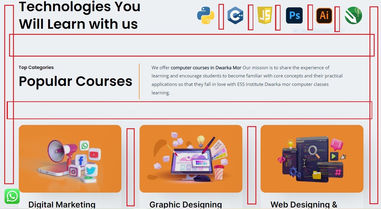 White Space in UX/UI Design | Top Graphic Design institute in Delhi